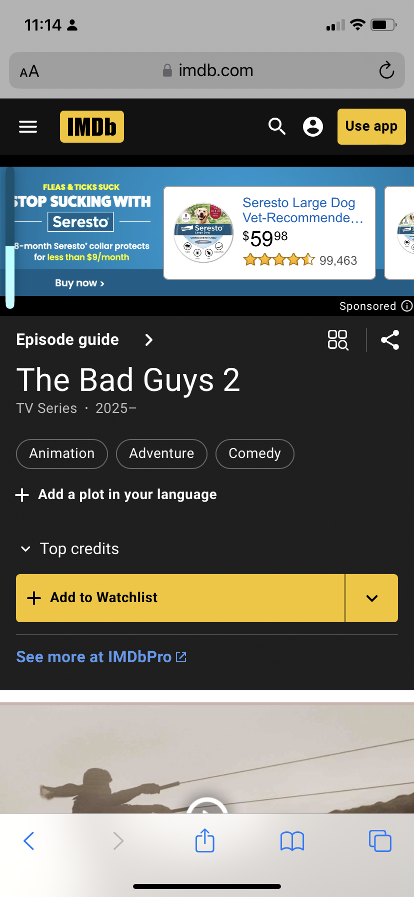 ‎Someone had used title correction to changed from a film in development to tv in development ...