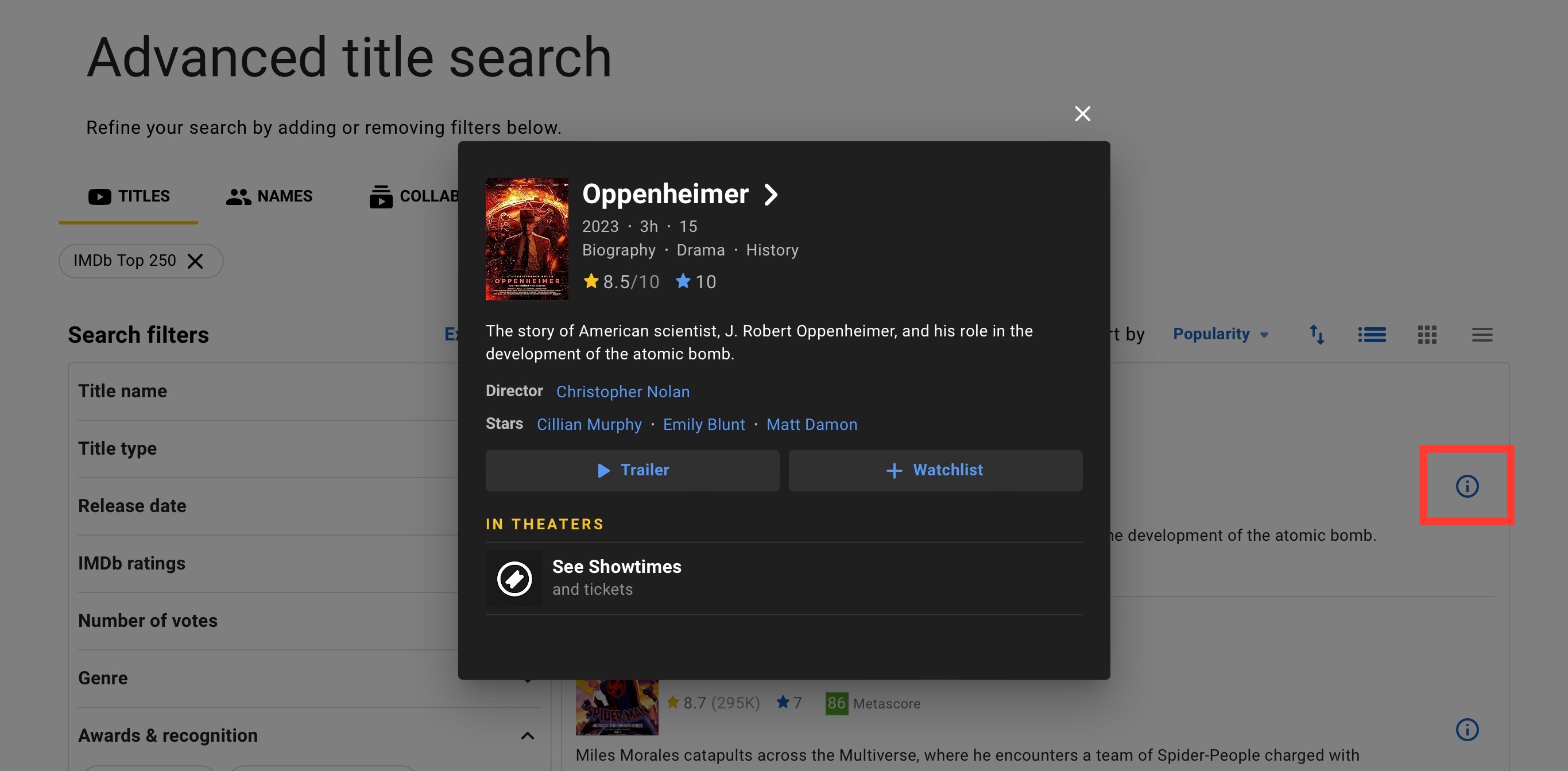 ‎IMDb Advanced Search Redesign | Page 2 | IMDb Community Forums