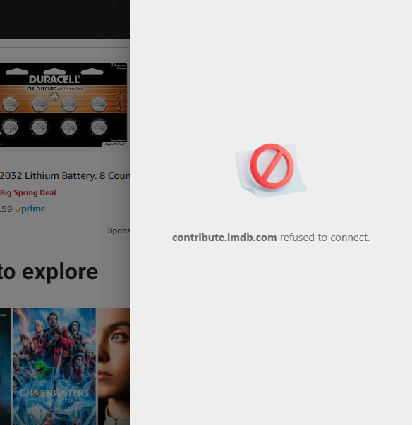 ‎Add Photo Section disappeared and problem with "contribute.imdb.com refused to connect." | IMDb ...