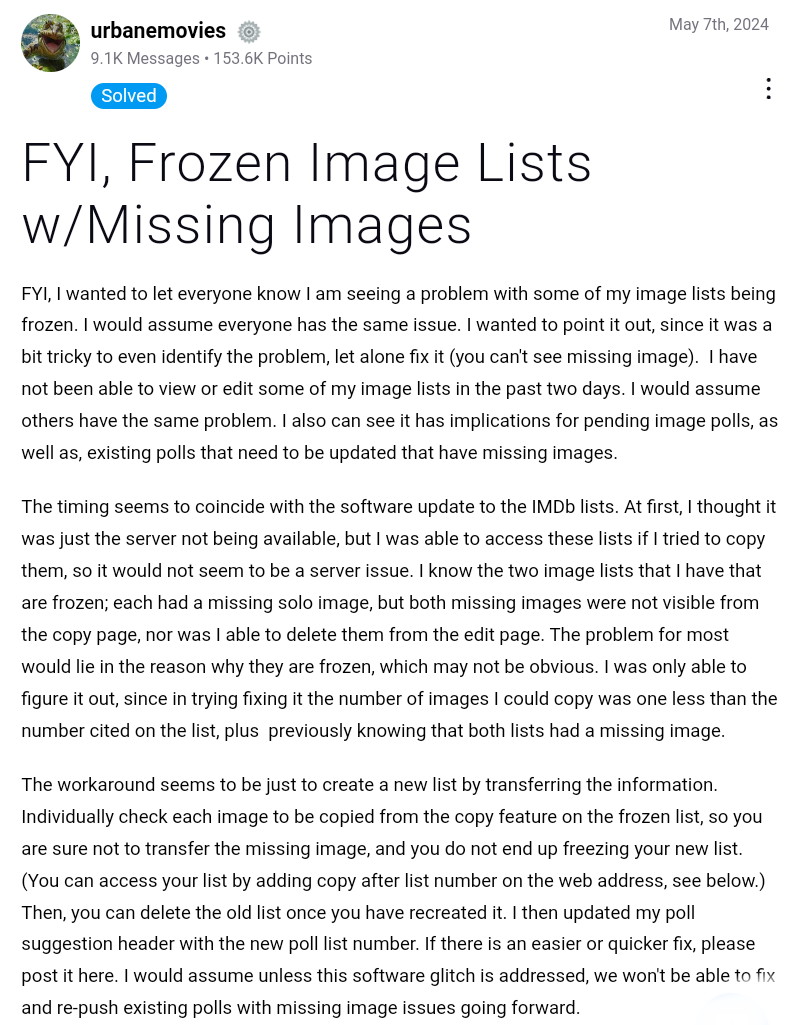 ‎IMDb Redesigns List-Like Pages | Page 2 | IMDb Community Forums