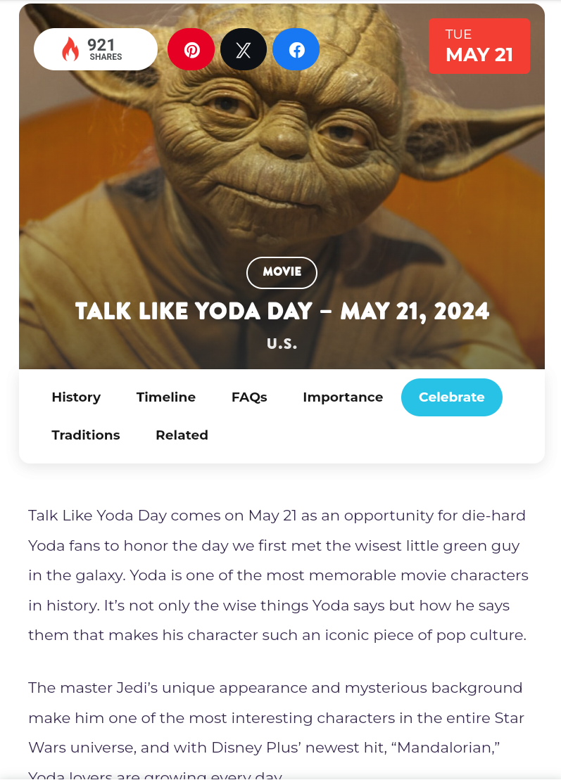 ‎LIVE POLL: Like Yoda for a Day, Yodish, Speak – Favorite Yodaisms ...
