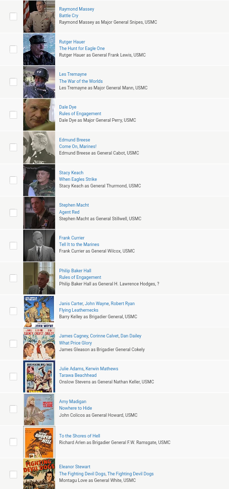 ‎6 LIVE POLLS: Favorite Fictional U.S. Marine Corps Movie Character? | IMDb Community Forums