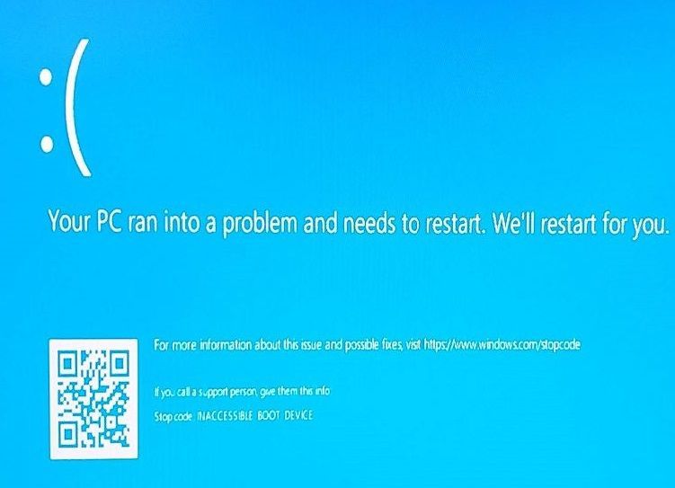 your device ran into a problem and need to restart we're just ... your device ran into a problem and need to restart we're just ...