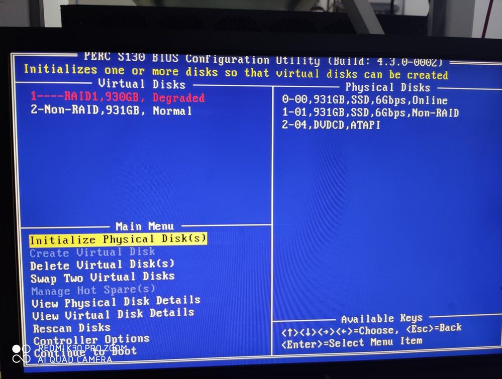 ‎dell Poweredge R230 Perc S130 Raid 1 更换新硬盘如何操作？ Dell Technologies