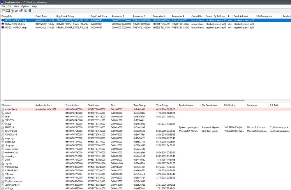 BSOD with code DRIVER_POWER_STATE_FAILURE caused by driver ntoskrnl ... BSOD with code DRIVER_POWER_STATE_FAILURE caused by driver ntoskrnl ...